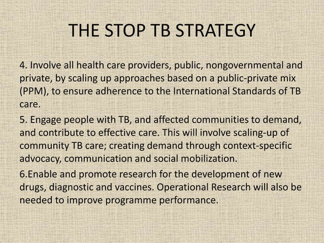 Revised national tuberculosis control programme | PPTX