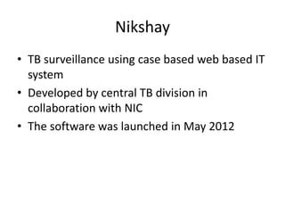 Revised national tuberculosis control programme | PPTX