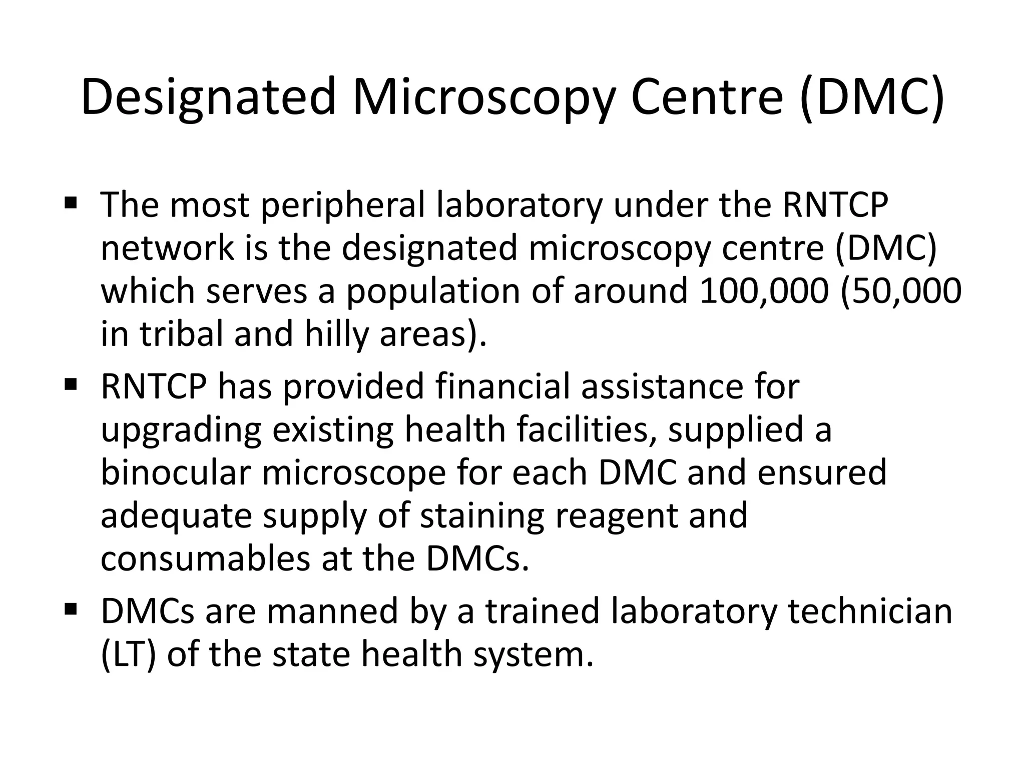 Revised national tuberculosis control programme | PPTX