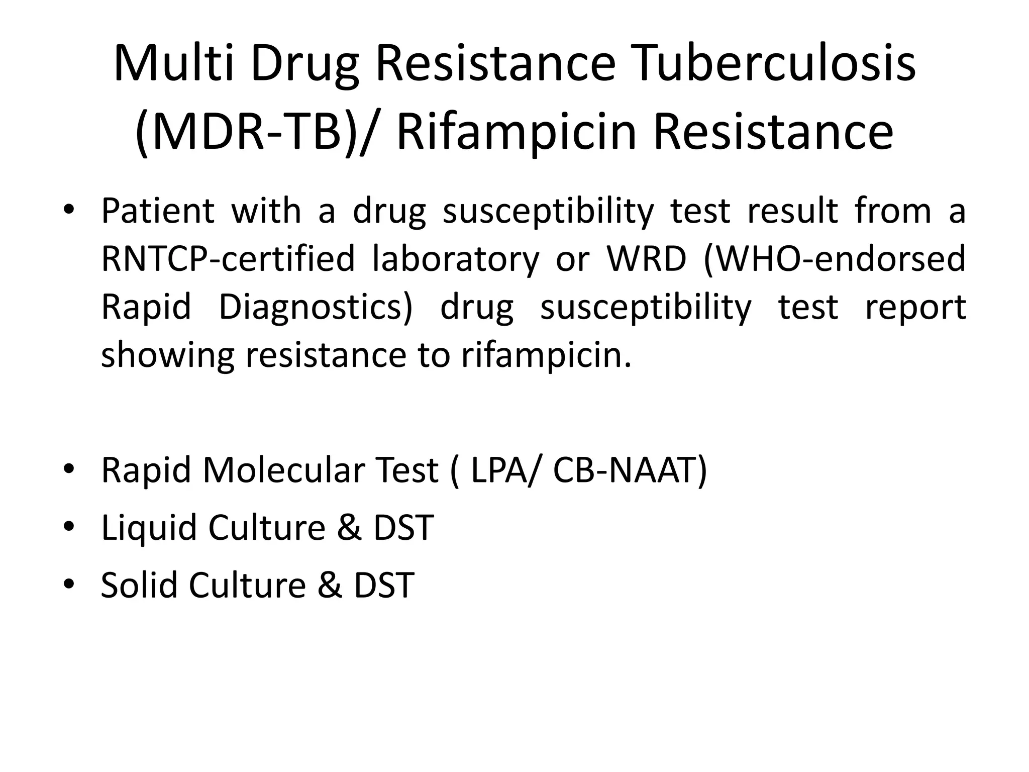 Revised national tuberculosis control programme | PPTX