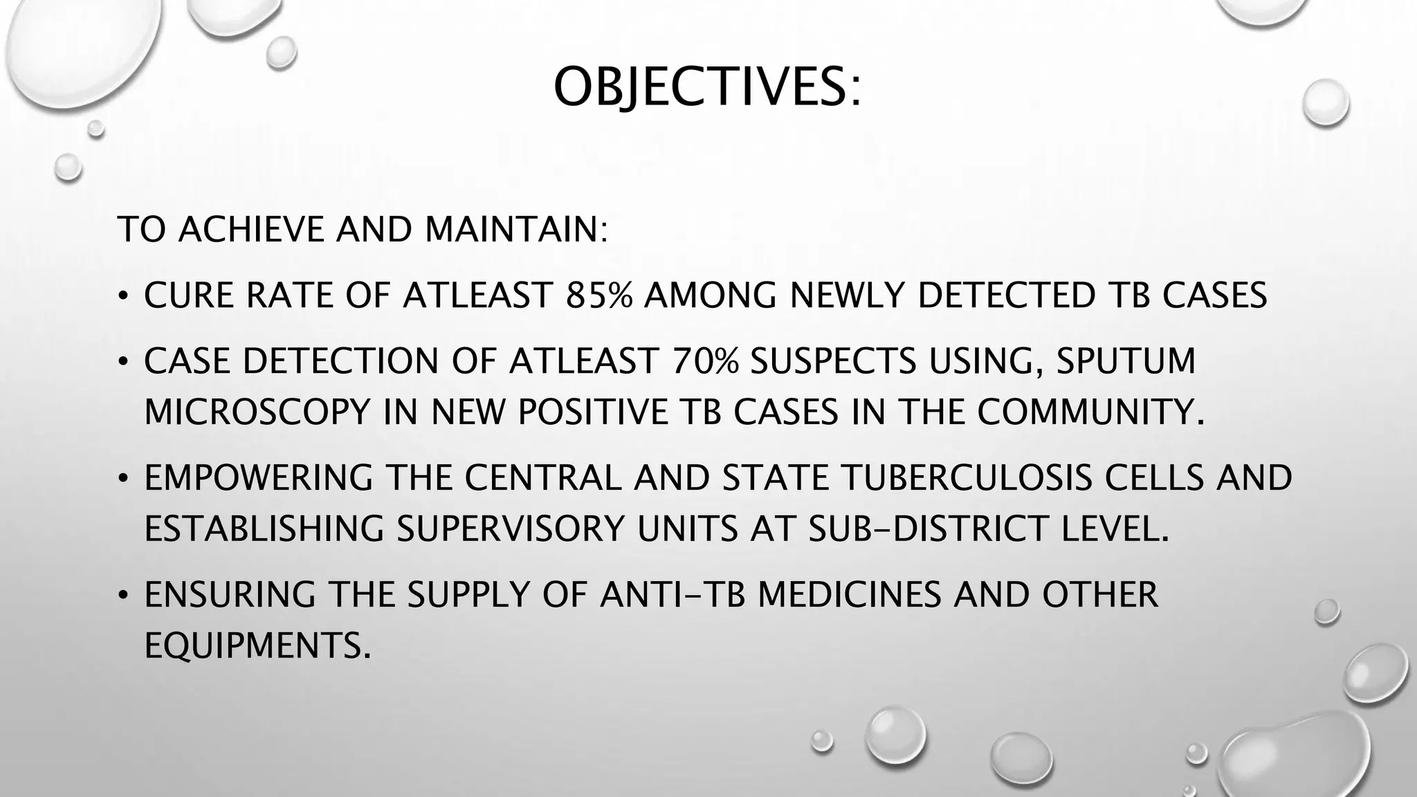 Revised national tuberculosis control programme (rntcp) | PPTX