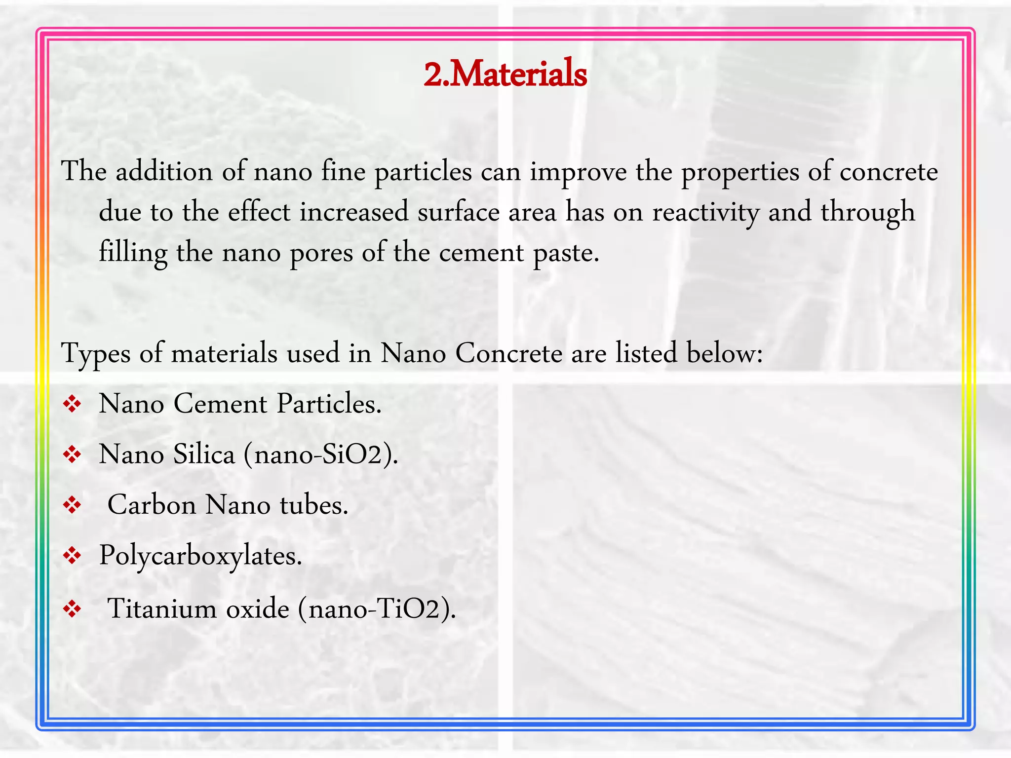 Nano Concrete | PPTX