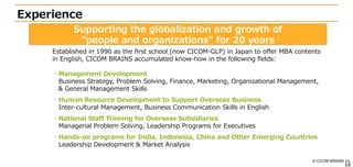 National Staff Training | CICOM BRAINS Inc. | PDF