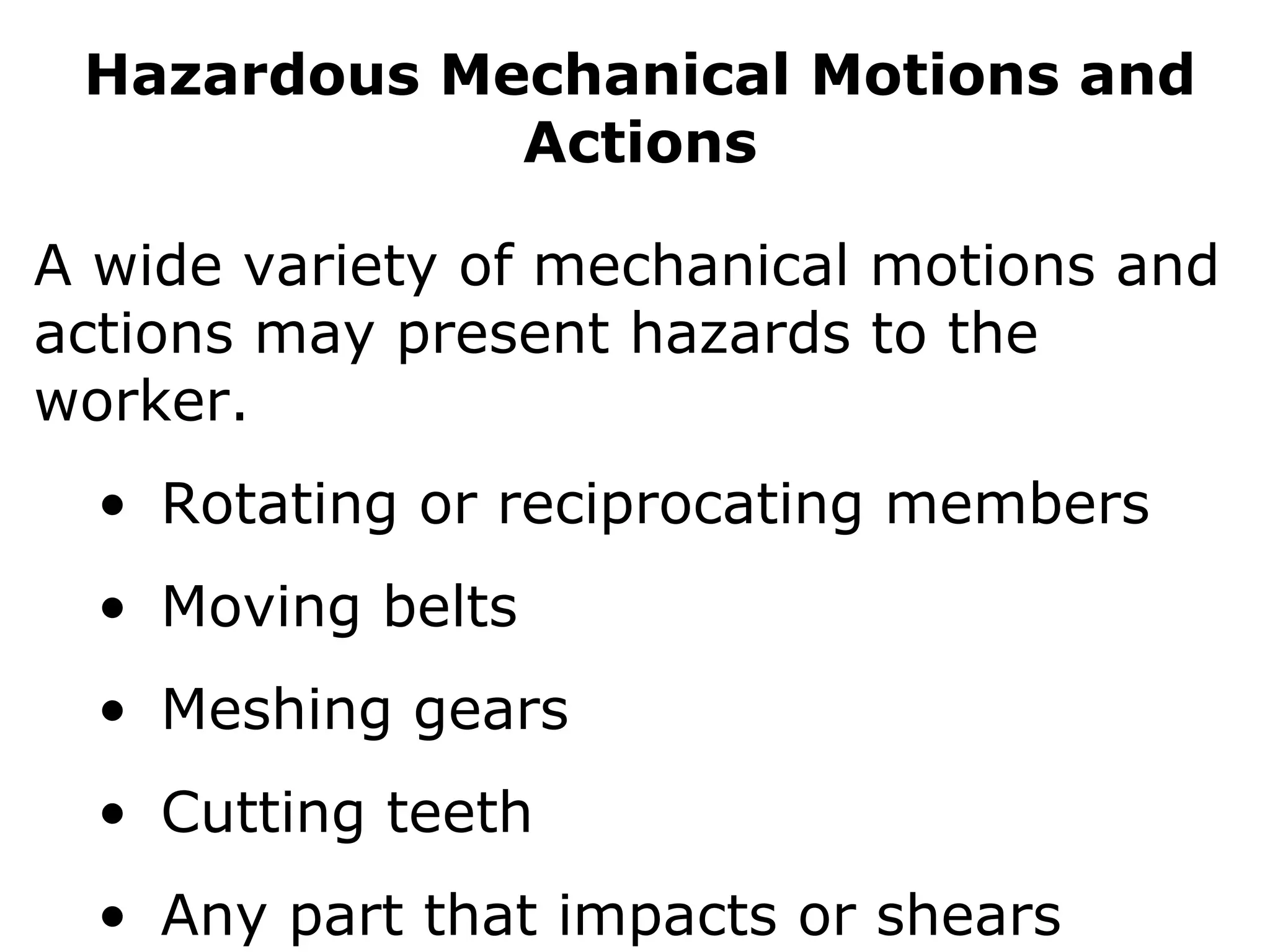 OSHA 10 Hour machine guarding presentation #4 | PPT