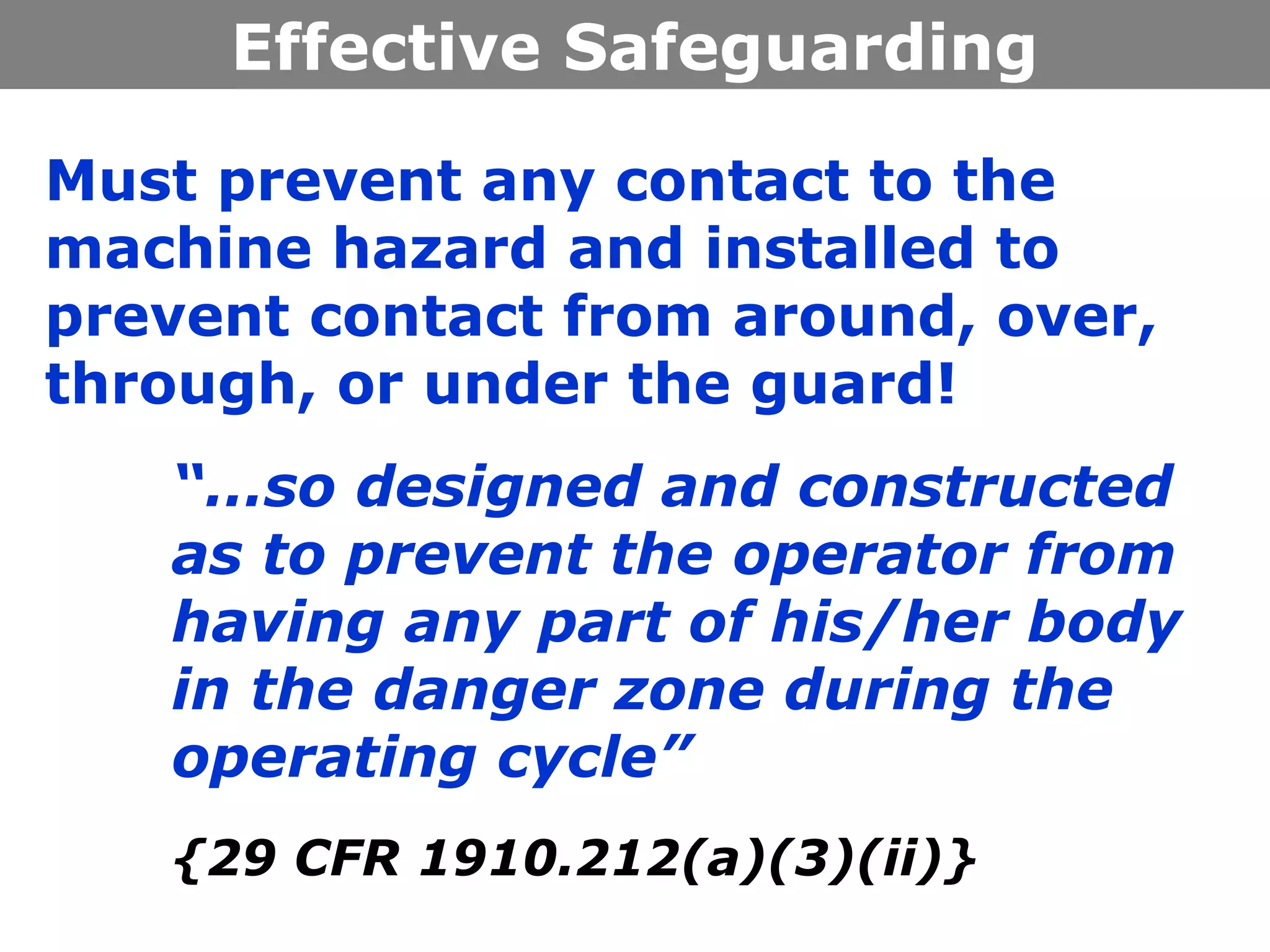 OSHA 10 Hour machine guarding presentation #4 | PPT