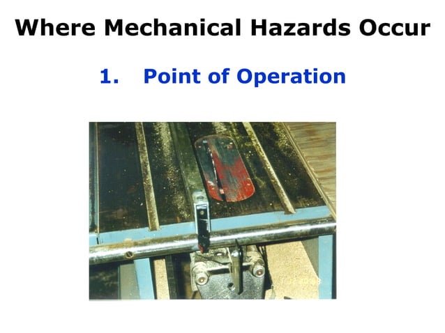 OSHA 10 Hour machine guarding presentation #4 | PPT