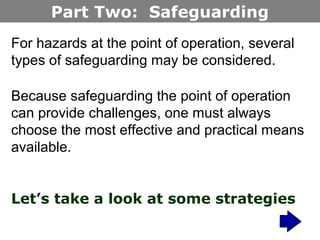 OSHA 10 Hour machine guarding presentation #4 | PPT