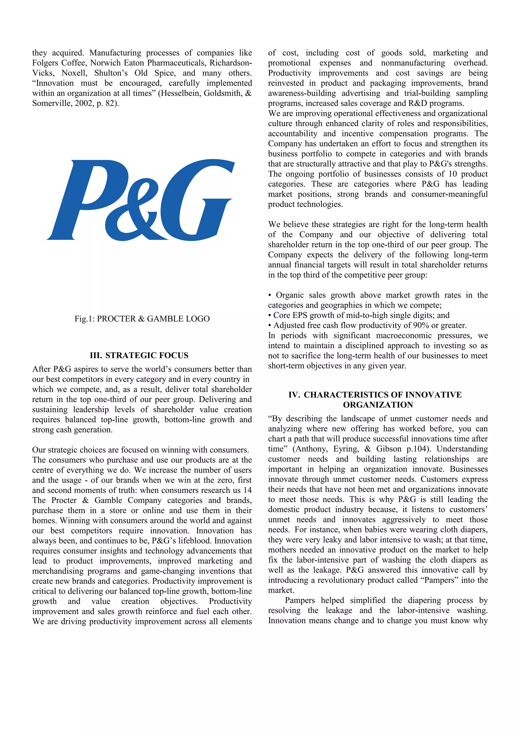 Information System Implementation of Procter and Gamble | DOC
