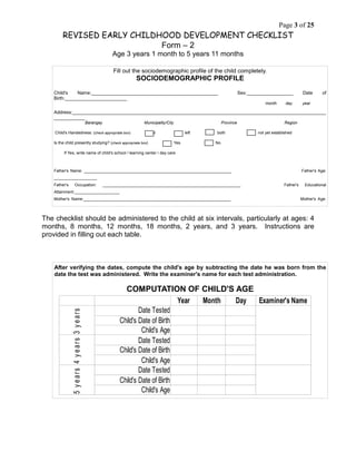 Revisedphilippine ecc dchecklist (1) | PDF