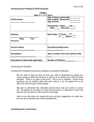 Revisedphilippine ecc dchecklist (1) | PDF