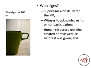 How to Administer a Performance Improvement Plan | PPT