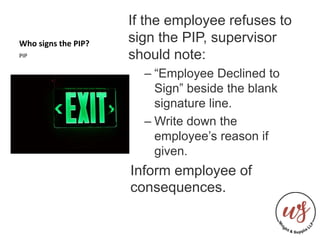 How to Administer a Performance Improvement Plan | PPT