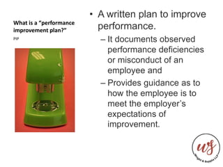 How to Administer a Performance Improvement Plan | PPT