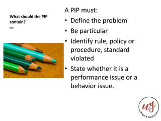 How to Administer a Performance Improvement Plan | PPT