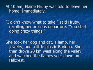 Crowsnest Fire Powerpoint | PPT