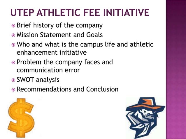 Utep Athletic Fee Initiative Presentation | PPTX