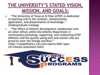 Utep Athletic Fee Initiative Presentation | PPTX