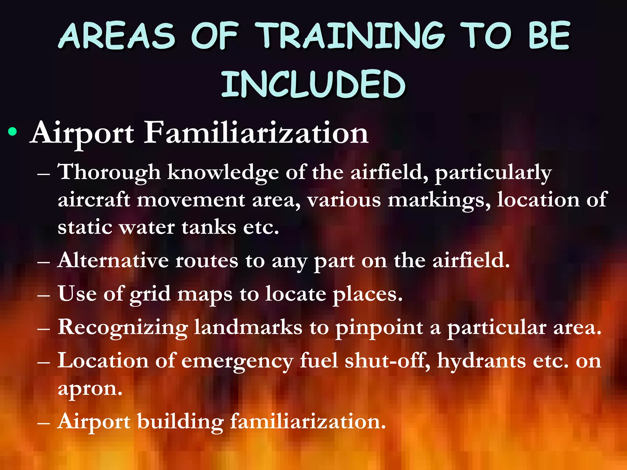 WAYS TO IMPROVE OUR STATION-BASED ARFF TRAINING | PPT