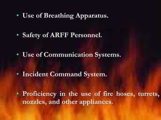 WAYS TO IMPROVE OUR STATION-BASED ARFF TRAINING | PPT