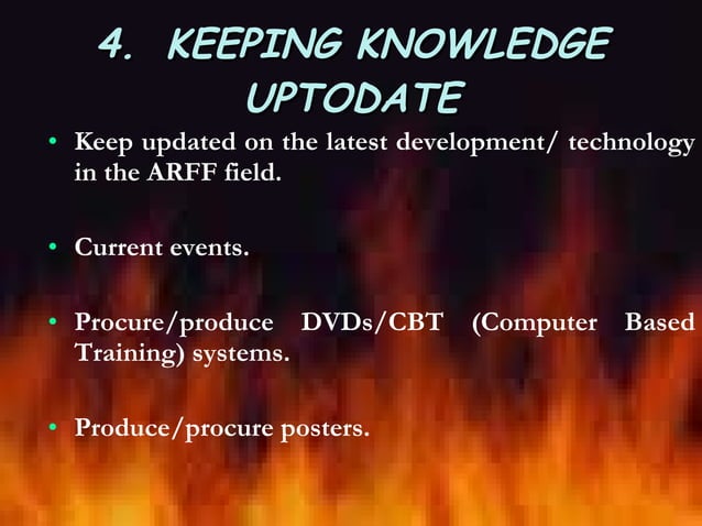 WAYS TO IMPROVE OUR STATION-BASED ARFF TRAINING | PPT | Aviation ...