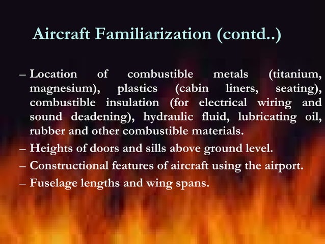 WAYS TO IMPROVE OUR STATION-BASED ARFF TRAINING | PPT | Aviation ...