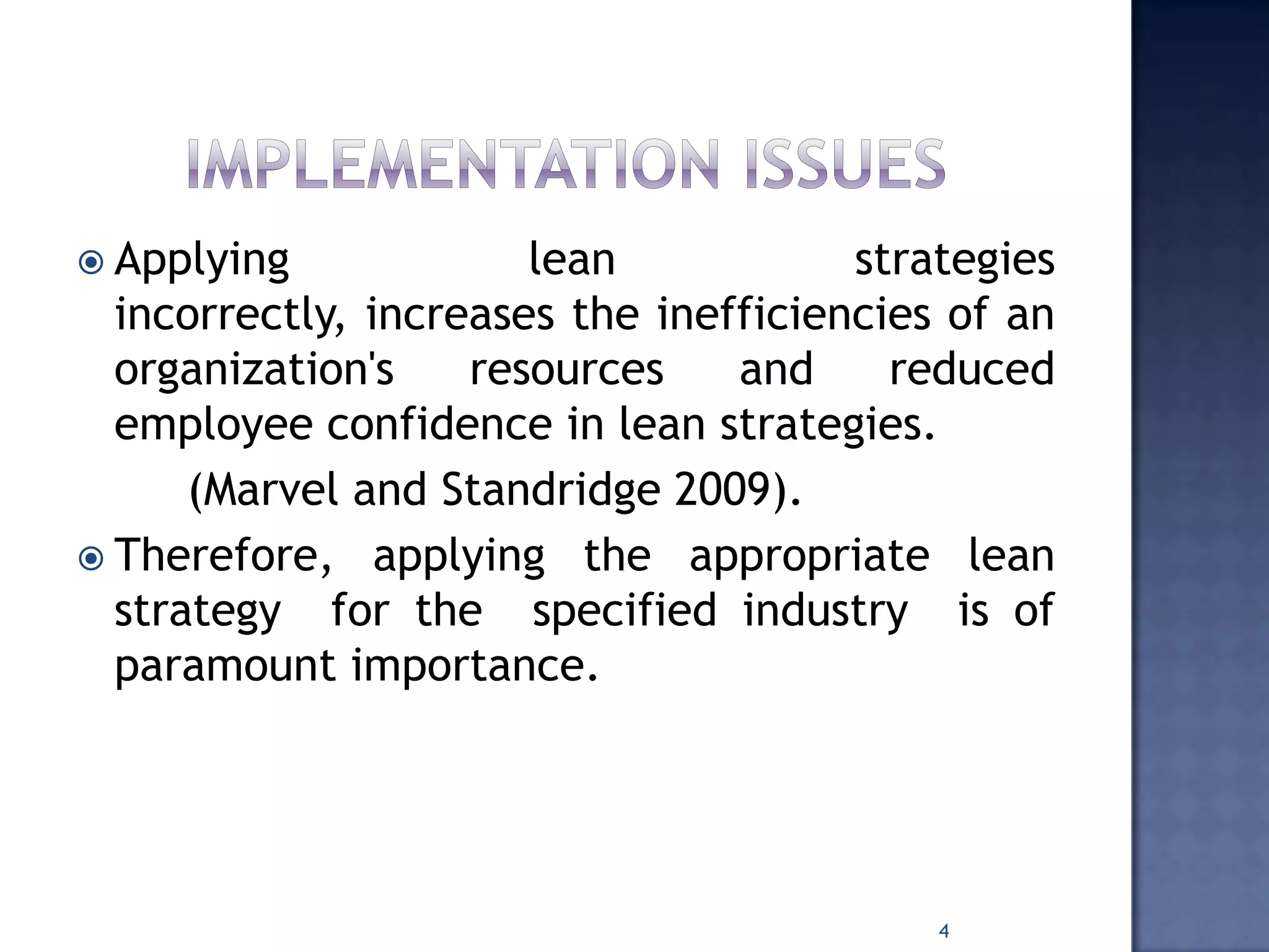 Lean Strategy Implementation Methodology.