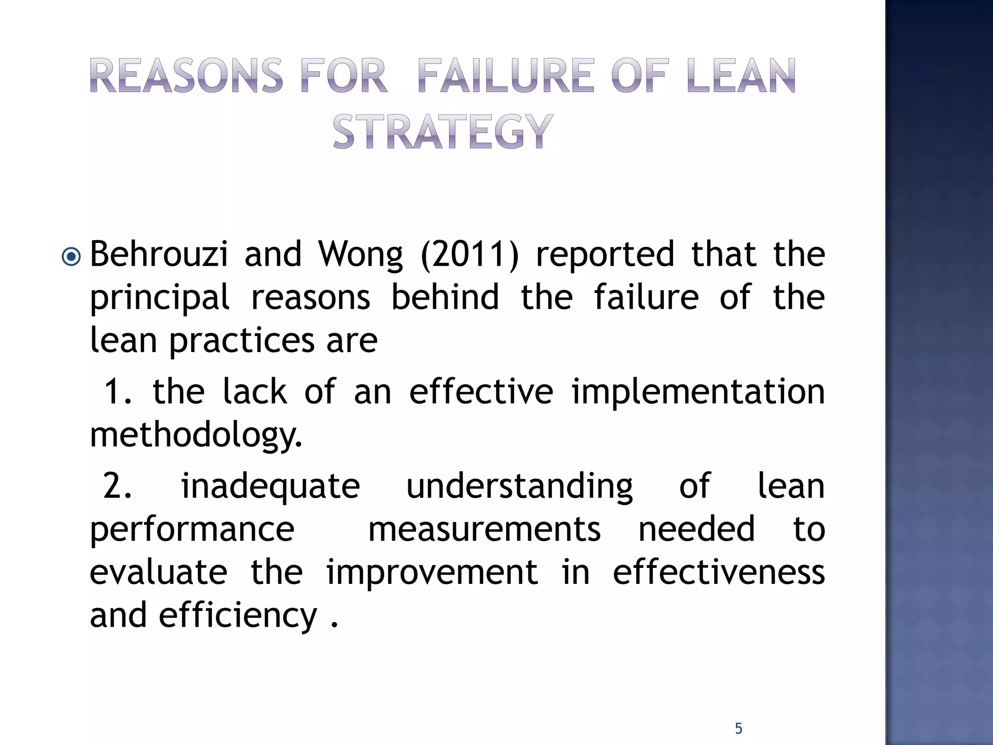 Lean Strategy Implementation Methodology.