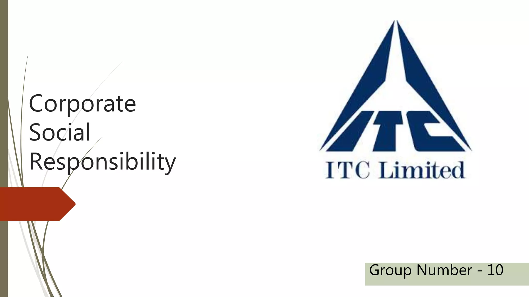 CSR Activities of ITC | PPT