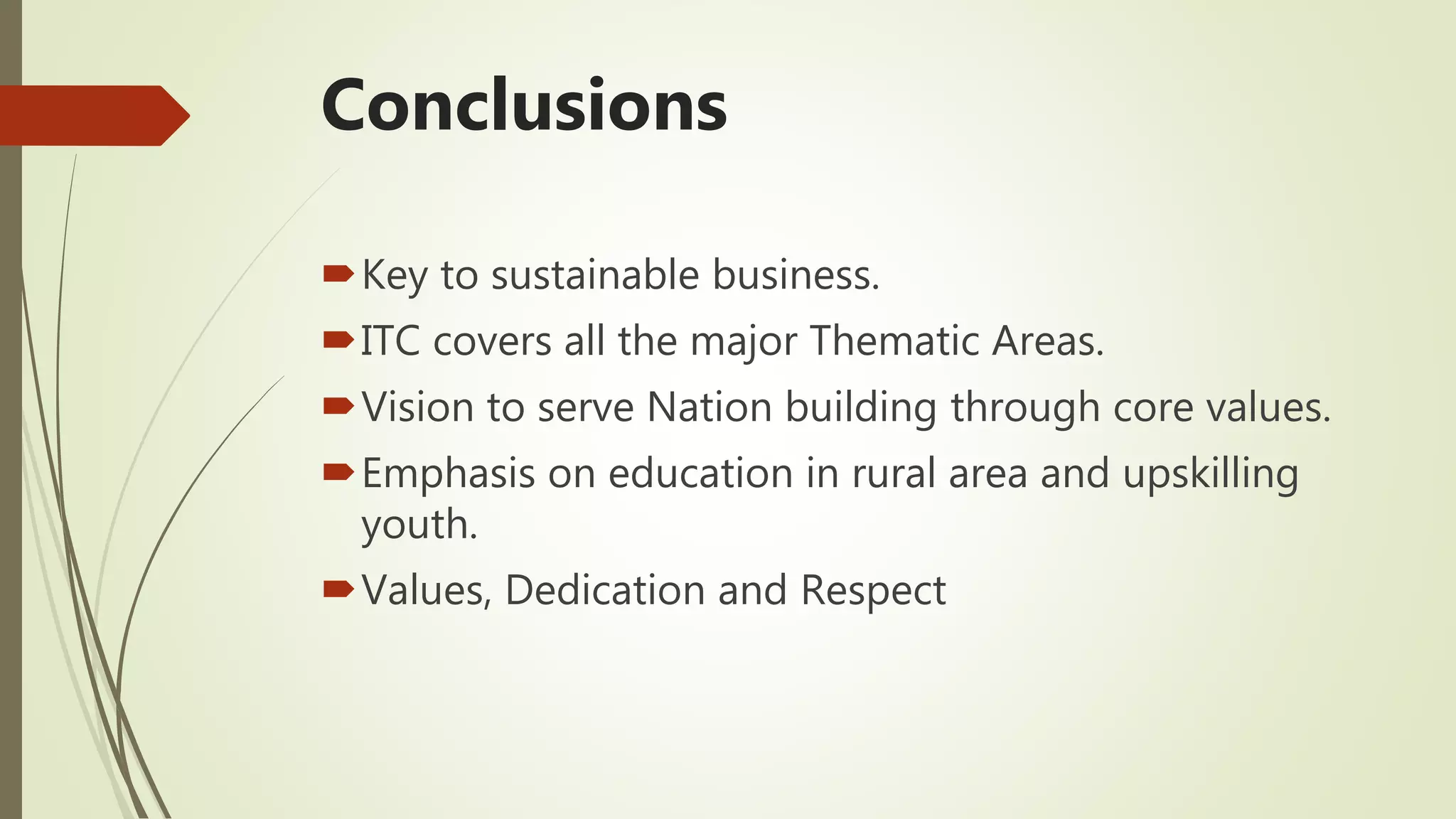 CSR Activities of ITC | PPT