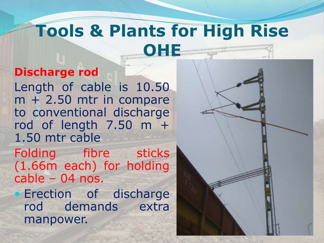 Revised ppt High rise OHE (1).pptx | Rail Travel | Travel Type