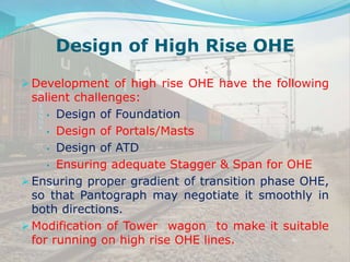 Revised ppt High rise OHE (1).pptx | Rail Travel | Travel Type