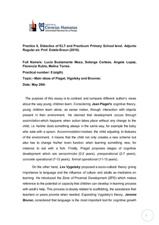 Practical 8 essay | PDF