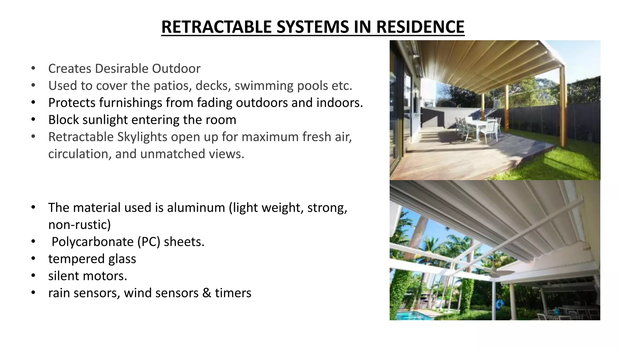 Retractable systems | PPTX