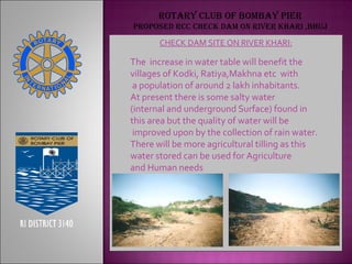 Revised Proposals For Check Dam N Bhuj | PPT