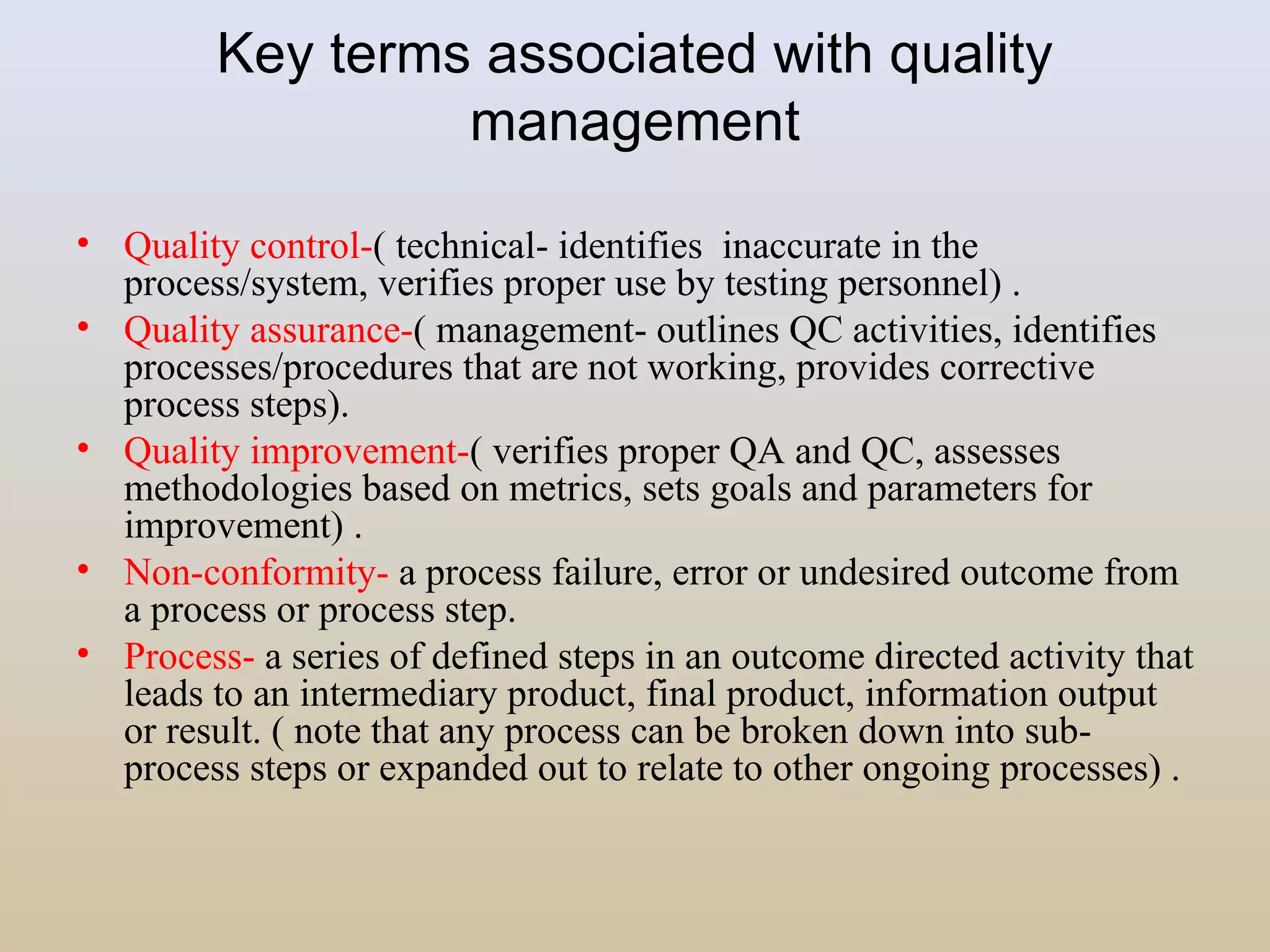 Revised Quality Management Basics Texas Histology Society | PPT