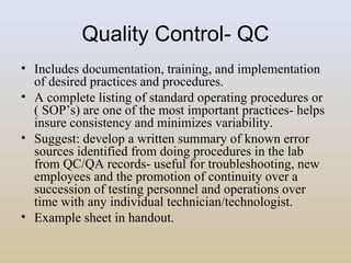 Revised Quality Management Basics Texas Histology Society | PPT
