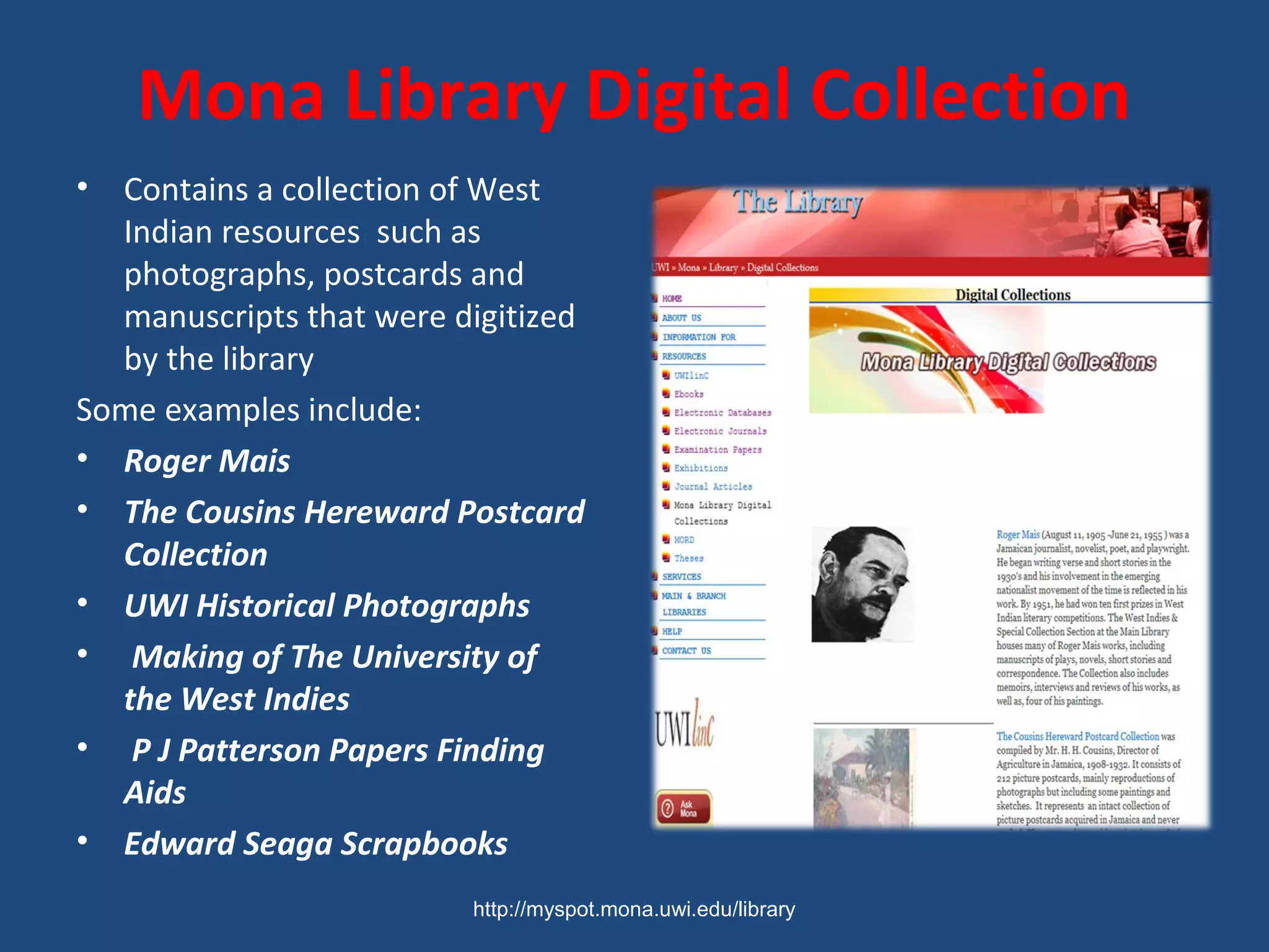 UWI Mona Library | PPT