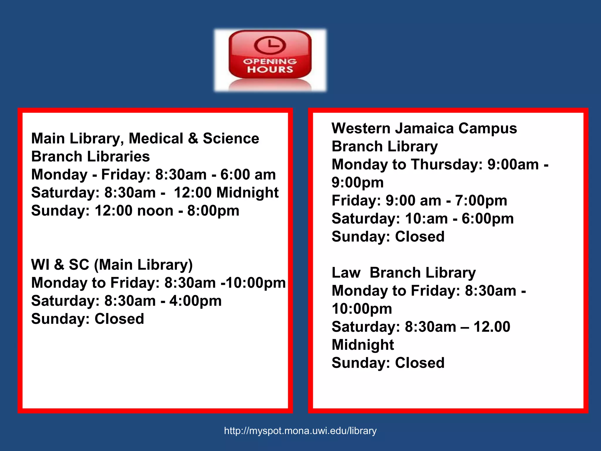 UWI Mona Library | PPT