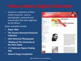 UWI Mona Library | PPT