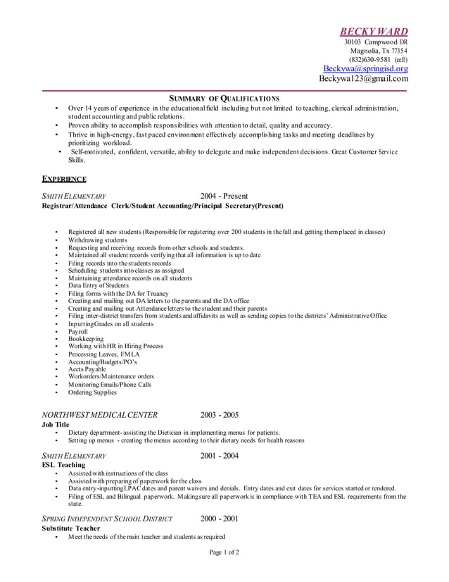 Revised resume | PDF