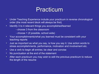 Resume Writing for Teachers | PPT