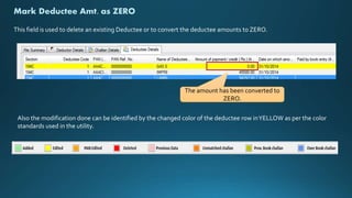 New utility for preparation of TDS correction statements | PPTX