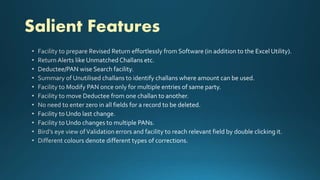 New utility for preparation of TDS correction statements | PPTX