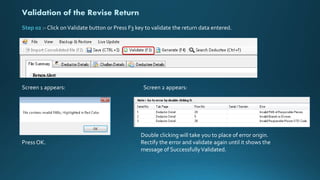 New utility for preparation of TDS correction statements | PPTX