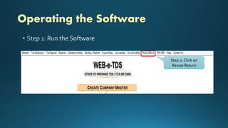 New utility for preparation of TDS correction statements | PPTX