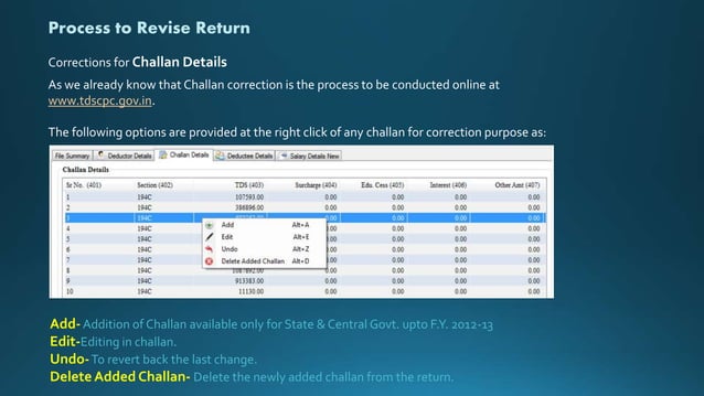 New utility for preparation of TDS correction statements | PPT | Free ...