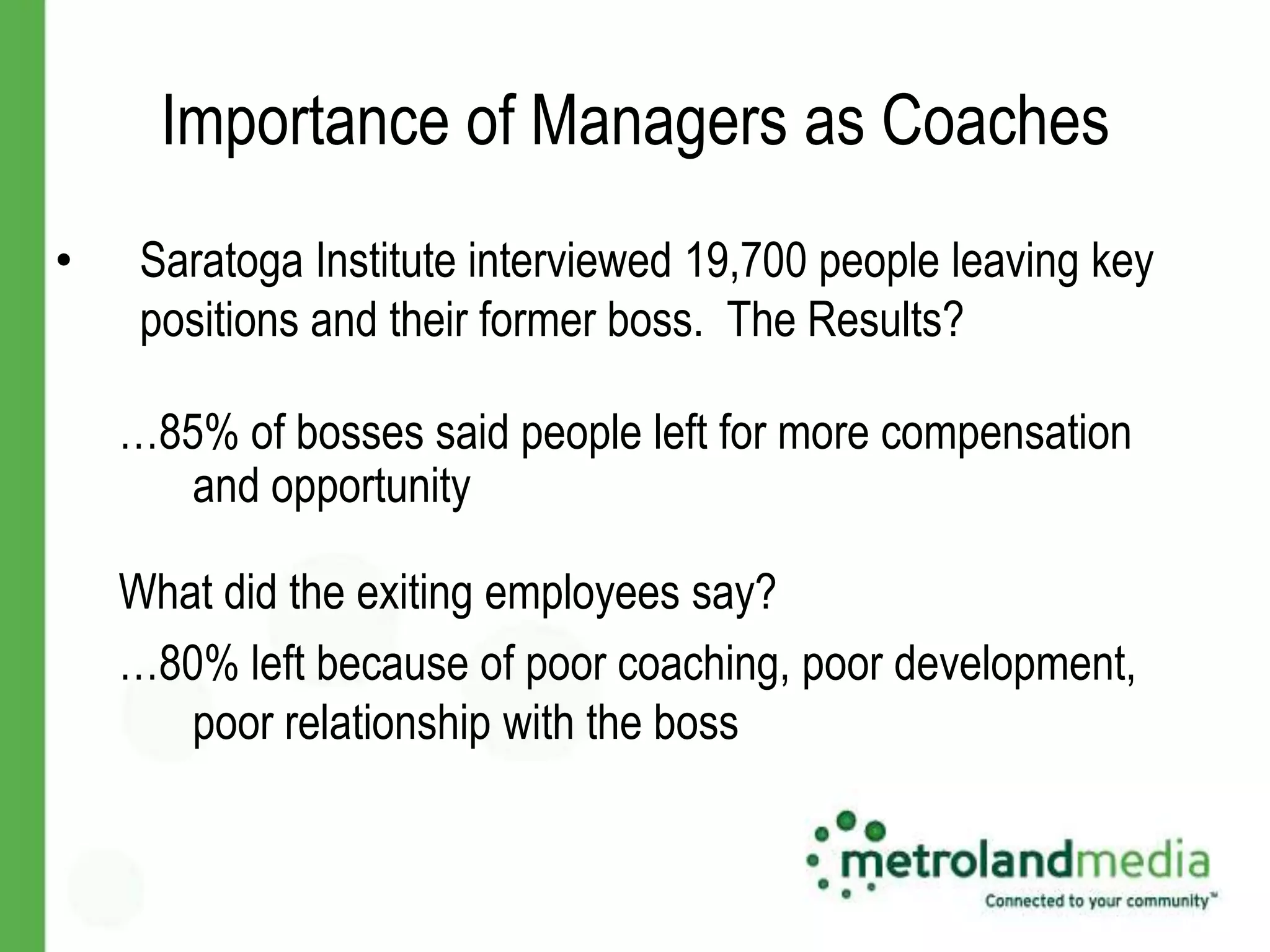 Revised Role Of The Coaching Manager | PPTX | Executive Leadership ...