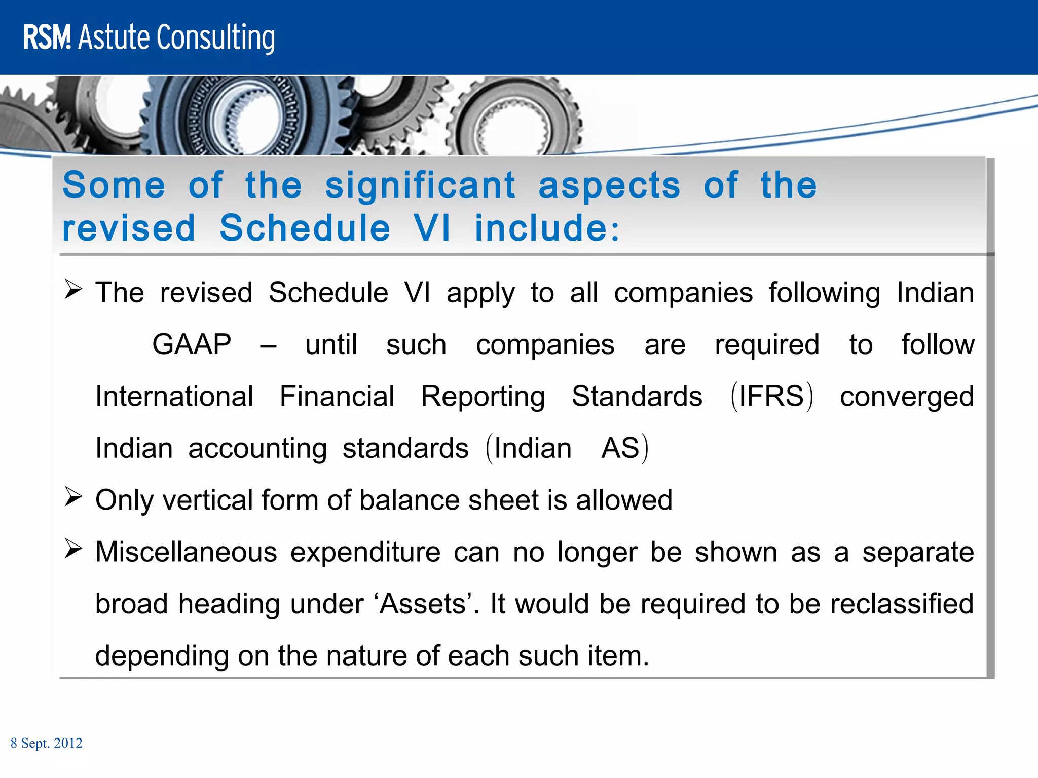Revised schedule vi presentation | PPT