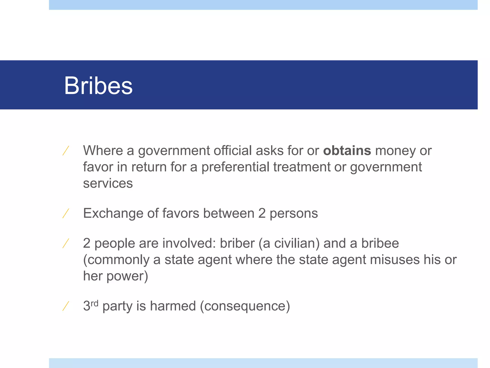 Causes and consequences of corruption | PPTX