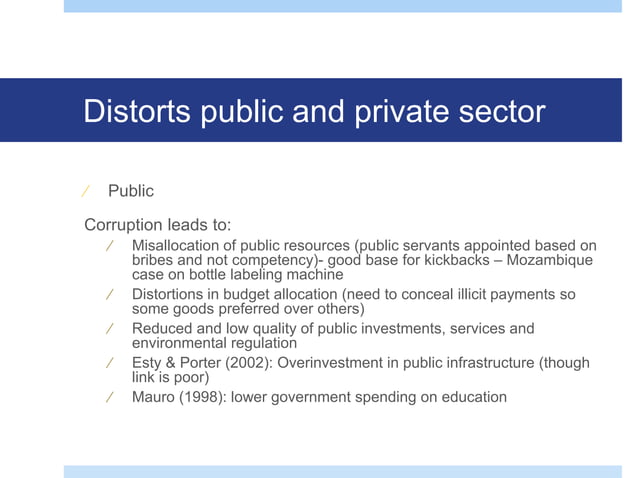 Causes and consequences of corruption | PPTX